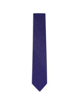 Brioni Patterned Neck Tie - Blue
