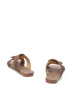 CastaÑer Padme/258 Braided Raffia Sandals