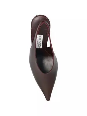 JIMMY CHOO Isa 95mm Slingback Pumps - Brown