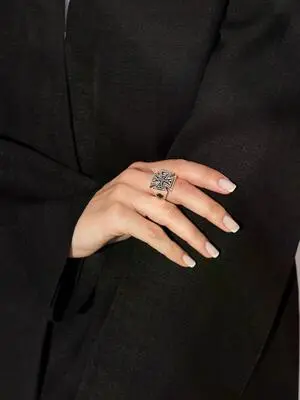 Vetements Cross Signet Ring