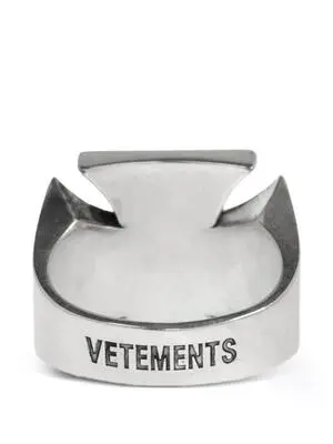 Vetements Cross Signet Ring