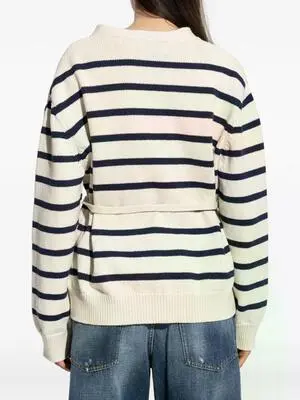 Dsquared2 Striped Embroidered Cardigan