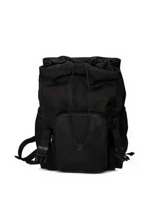 BOSS Drawstring Zip Backpack - Black