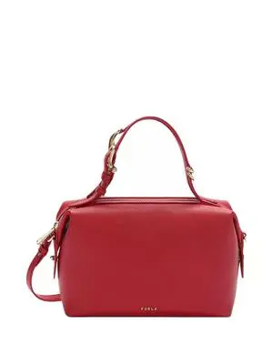 Furla Leather Tote Bag - Red