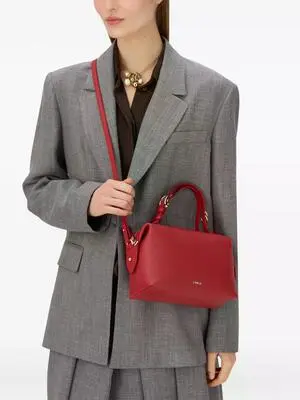 Furla Leather Tote Bag - Red