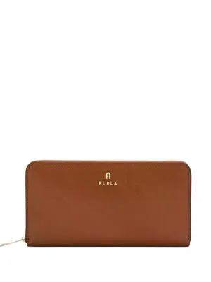 Furla Camelia Zip Leather Wallet - Brown
