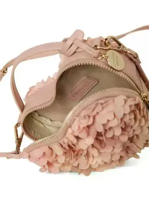 TWINSET Floral Appliqué Shoulder Bag