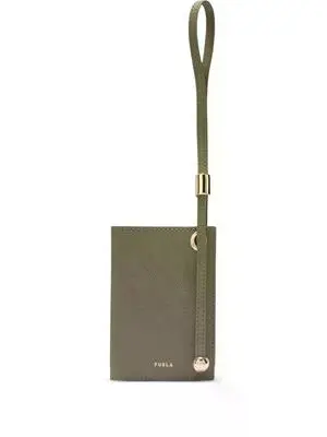 Furla Small Laura Leather Card Holder - Green