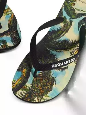 Dsquared2 Flip Flops With Palm Print