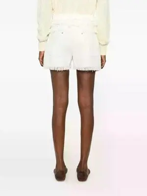 MSGM Fringed-detail Pocket Shorts