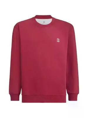 Brunello Cucinelli Logo-print Sweatshirt - Red