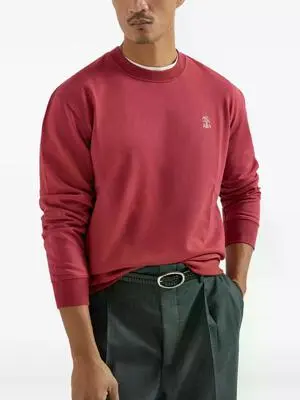 Brunello Cucinelli Logo-print Sweatshirt - Red