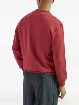 Brunello Cucinelli Logo-print Sweatshirt - Red