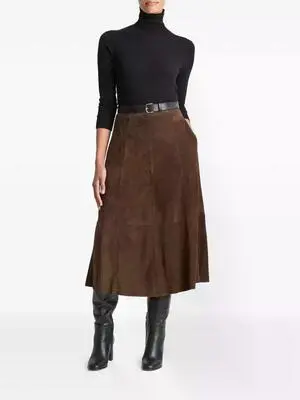 Vince A-line Flared Midi Skirt