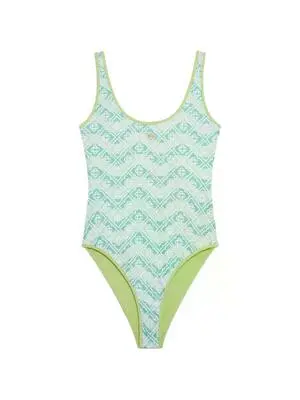 Casablanca Monogram Swimsuit - Green