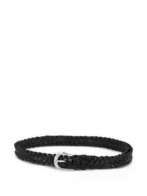 Studio Nicholson Braided Leather Belt - Black