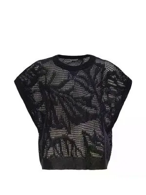 Brunello Cucinelli Crew-neck Sequin Top