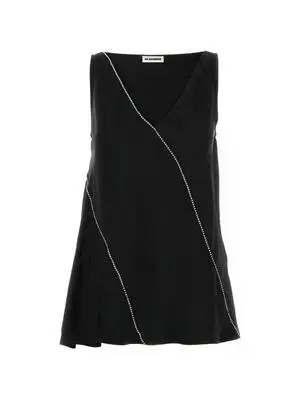 JIL SANDER V-neck Sleeveless Top