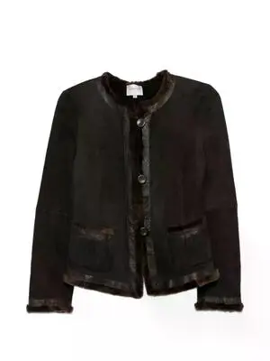 Giorgio Armani 2000s Fur Trim Jacket