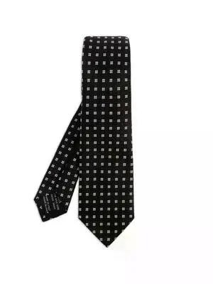 TOM FORD Patterned Necktie - Black
