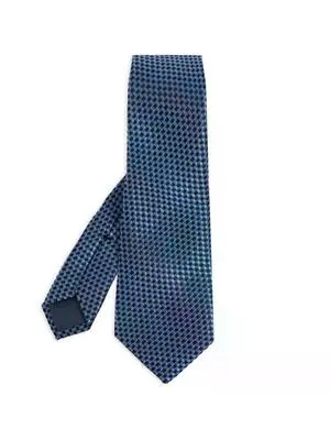 TOM FORD Patterned Neck Tie - Blue