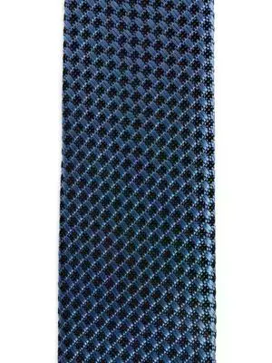 TOM FORD Patterned Neck Tie - Blue