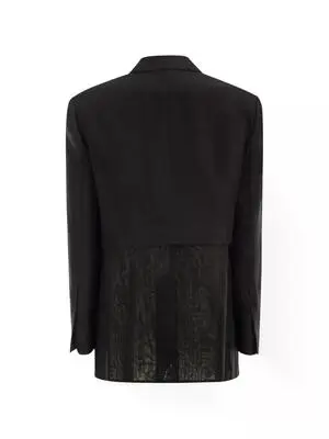 Brunello Cucinelli Single-breasted Blazer With Transparent Insert