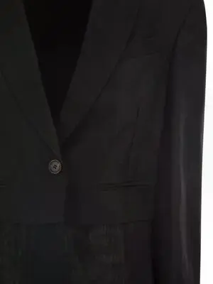 Brunello Cucinelli Single-breasted Blazer With Transparent Insert