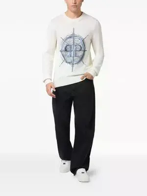 Philipp Plein Crew-neck Wind Rose Sweater