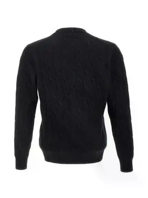 FILIPPO DE LAURENTIIS Cable-knit Ribbed Sweater - Black