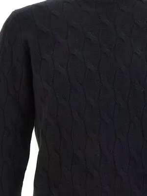 FILIPPO DE LAURENTIIS Cable-knit Ribbed Sweater - Black
