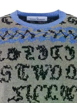 VIVIENNE WESTWOOD Lily Crew-neck Sweater - Grey