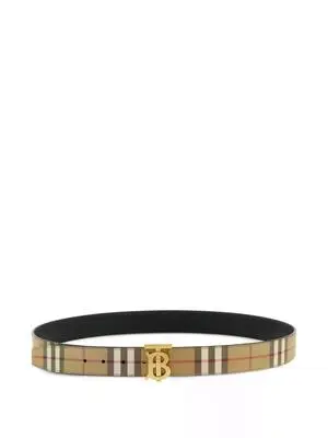 Burberry Gold Tone Belts For Men