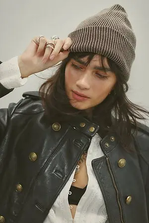 Free People Lou Slouchy Beanie - Grey
