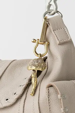 ALKEMIE Mushroom Bag Charm - Gold