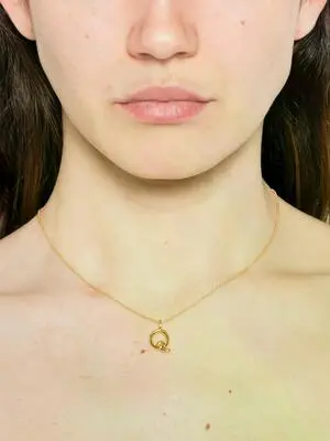 MISSOMA Curly Molten Mini Initial-q Necklace - Gold
