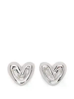 MISSOMA Puffy Heart Stud Earrings - Silver