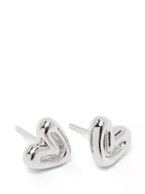 MISSOMA Puffy Heart Stud Earrings - Silver