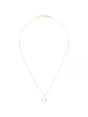 MISSOMA Mini Curly Molten Initial Necklace - Gold