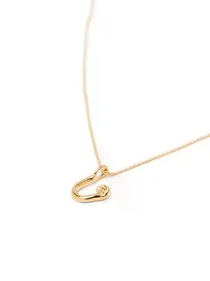 MISSOMA Mini Curly Molten Initial Necklace - Gold