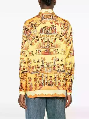 Hermès 1990s Printed Shirt