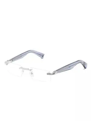 Cartier Rectangle-frame Glasses - Silver