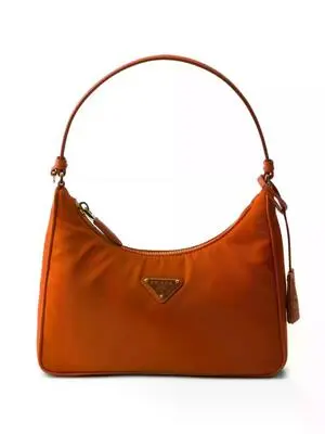 Prada Mini Re-edition 2005 Zip Shoulder Bag - Orange