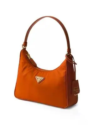 Prada Mini Re-edition 2005 Zip Shoulder Bag - Orange