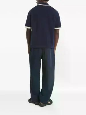 Maison Kitsuné Ribbed-trim Polo Shirt