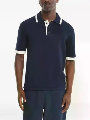 Maison Kitsuné Ribbed-trim Polo Shirt