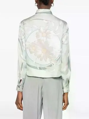 Hermès 2000s Floral Silk Shirt