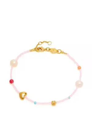 Anni Lu Pearl Heart Bracelet - Pink