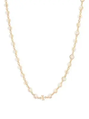 Tory Burch Beaded Logo Necklace