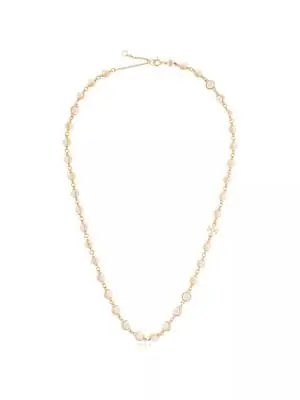 Tory Burch Pearl Cross Necklace - Gold